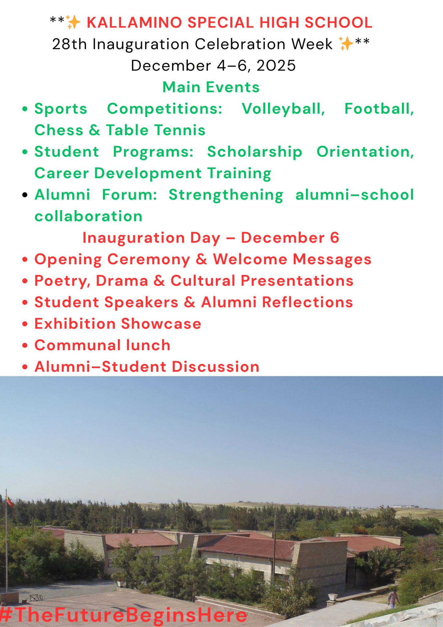 28th Inauguration Celebration Week December 4–6, 2025 - kshs.academy